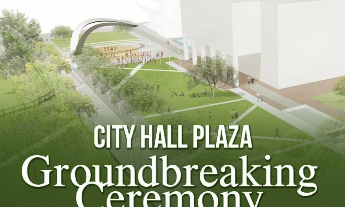 Baton Rouge City Hall Plaza Groundbreaking - WHLC Architecture